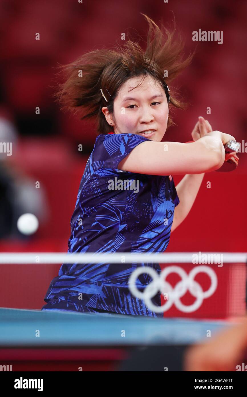 Tokyo, Japan. 1st Aug, 2021. Miu Hirano (JPN) Table Tennis : Women's ...