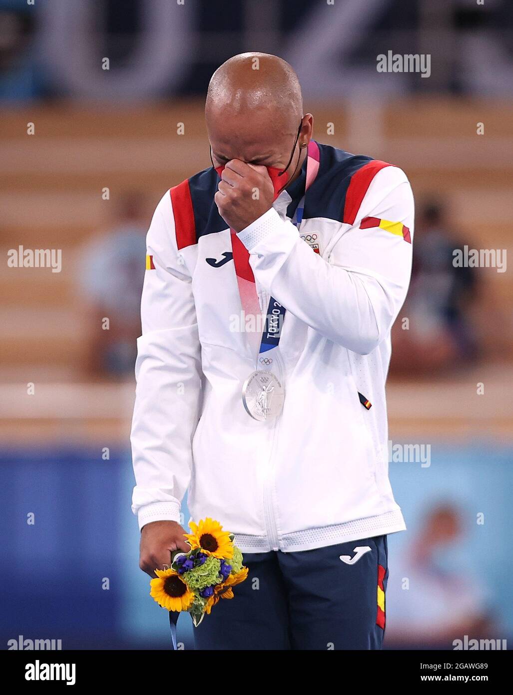 Tokyo, Japan. 1st Aug, 2021. Rayderley Zapata of Spain poses for photos ...