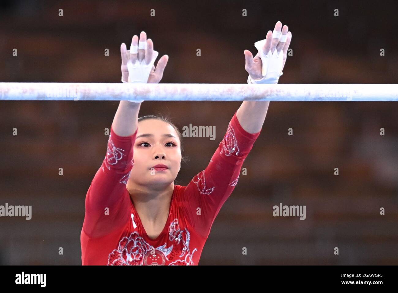 Tokyo, Japan. 1st Aug, 2021. Lu Yufei of China competes during the ...