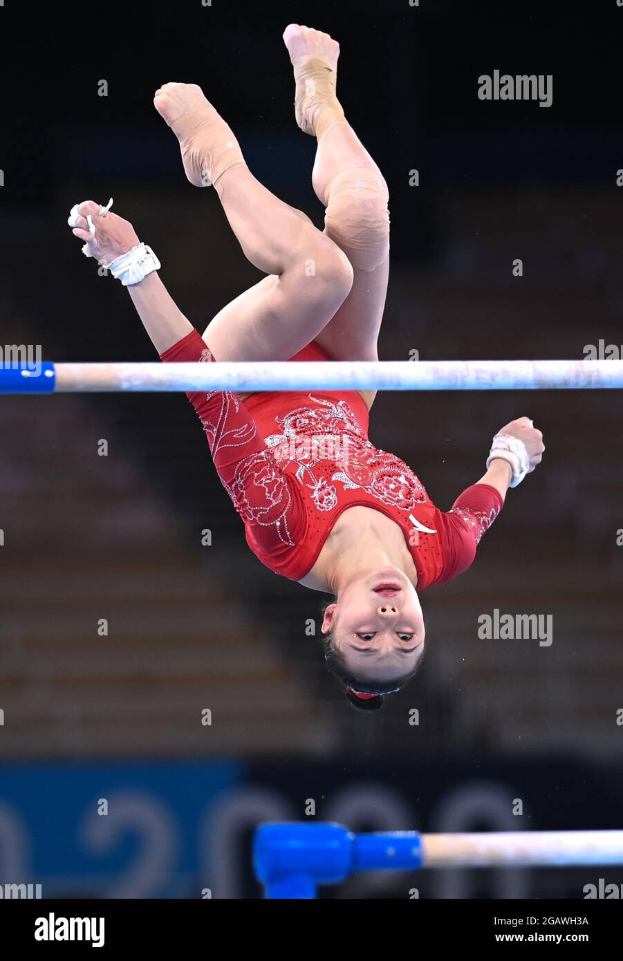 Tokyo, Japan. 1st Aug, 2021. Lu Yufei of China competes during the ...