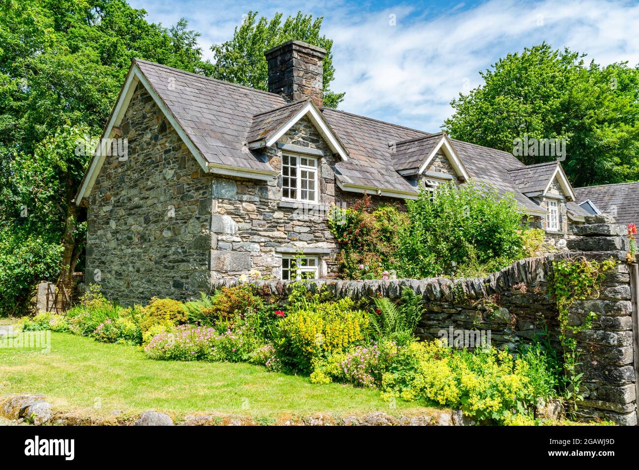 BETWS-Y-COED, WALES - JULY 02, 2021:Betws-y-coed is a picturesque ...