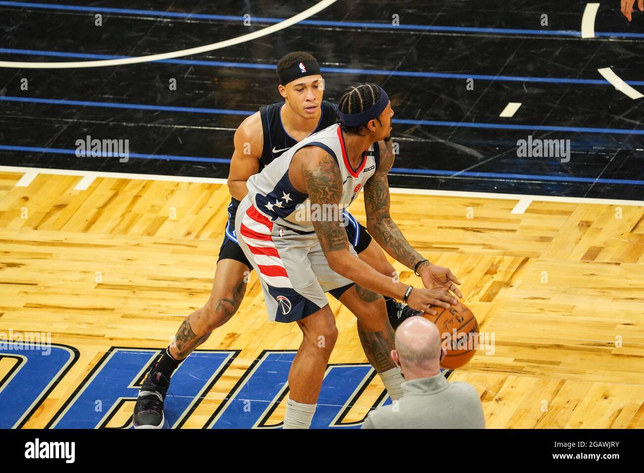Orlando, Florida, USA, April 7, 2021, Washington Wizards face the ...