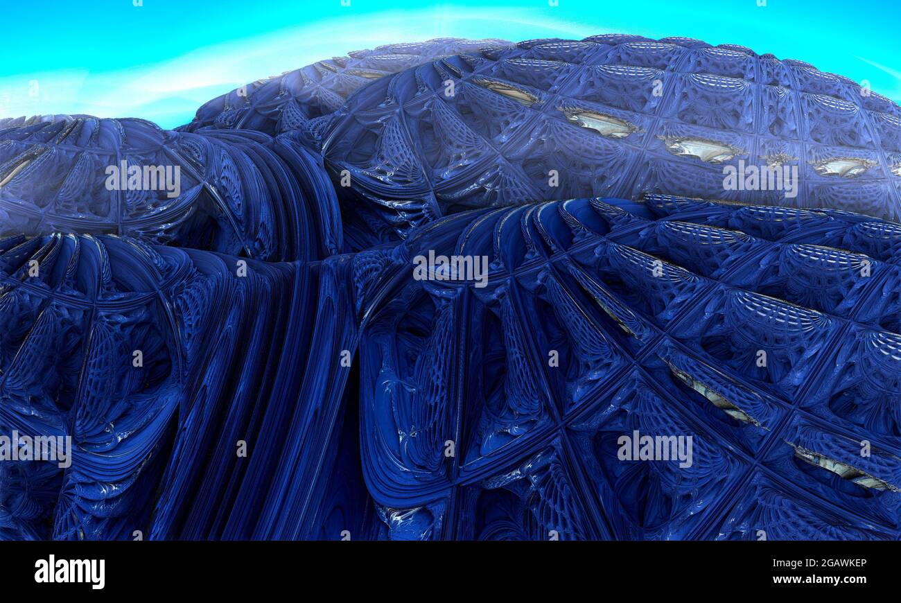 earthy landscape made of lace fabric 3d render Stock Photo - Alamy