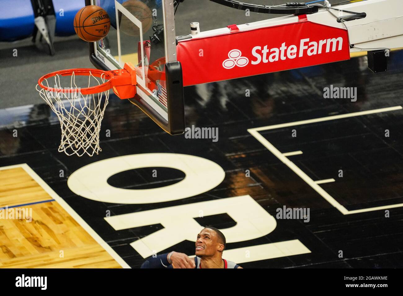 Orlando, Florida, USA, April 7, 2021, Washington Wizards face the ...