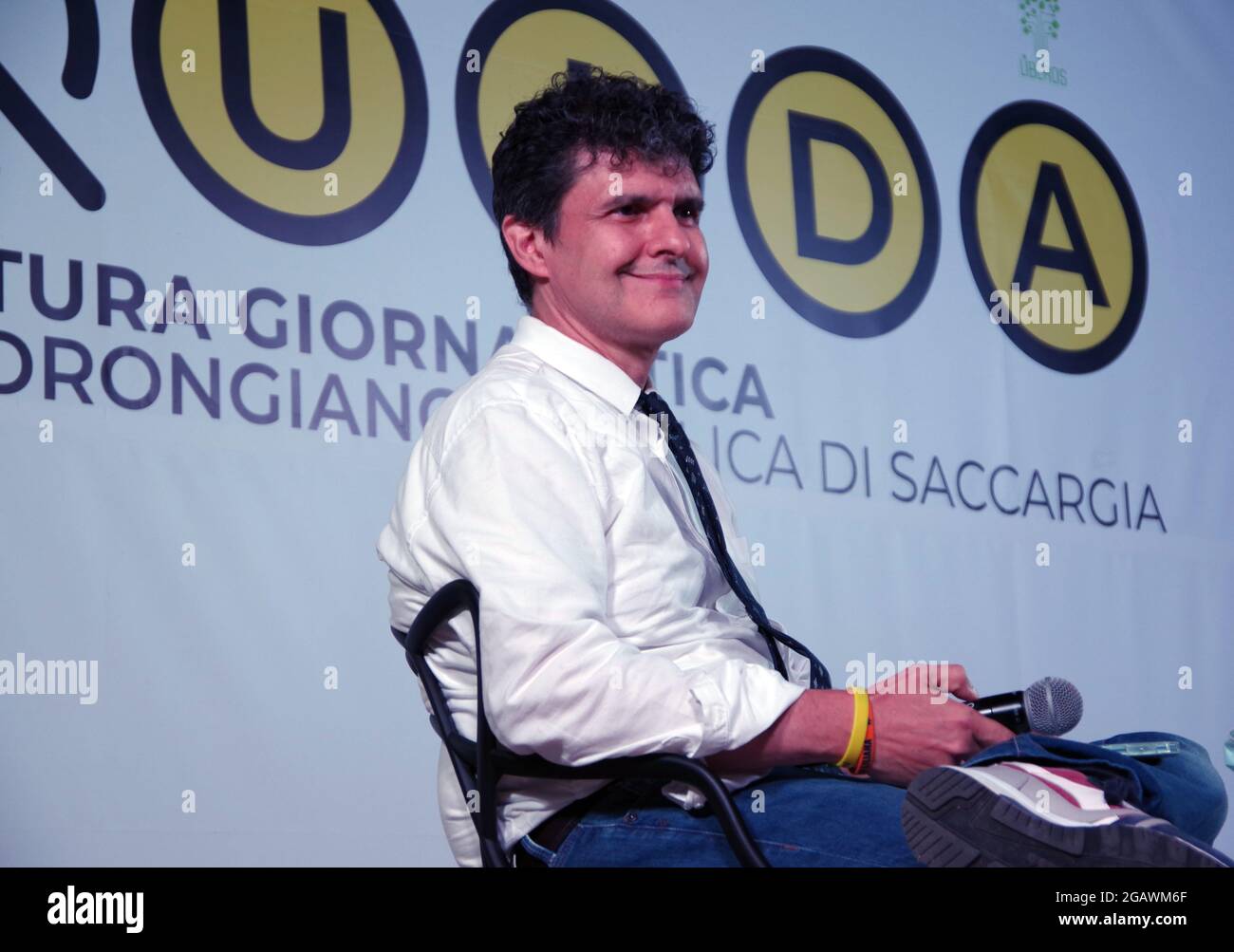 Codrongianos, Sardinia, Italy. Liquida Festival Journalism 2021 beside ...