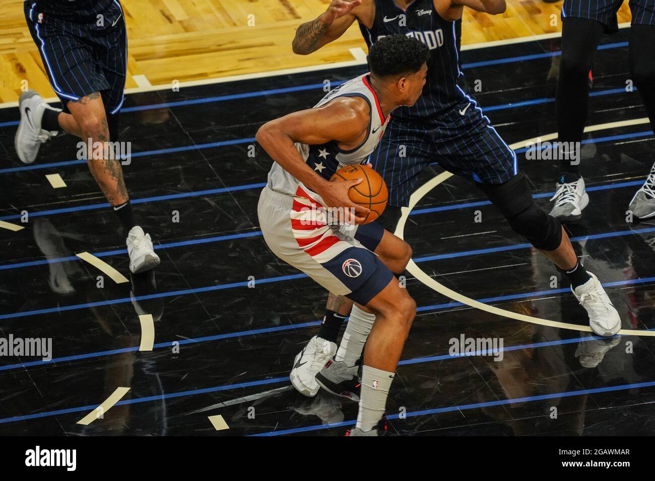 Orlando, Florida, USA, April 7, 2021, Washington Wizards face the ...