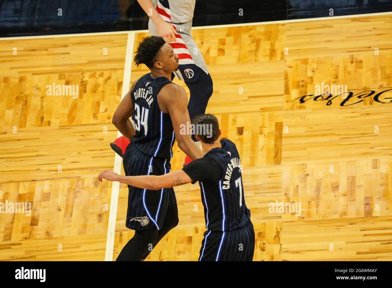 Orlando, Florida, USA, April 7, 2021, Washington Wizards face the ...