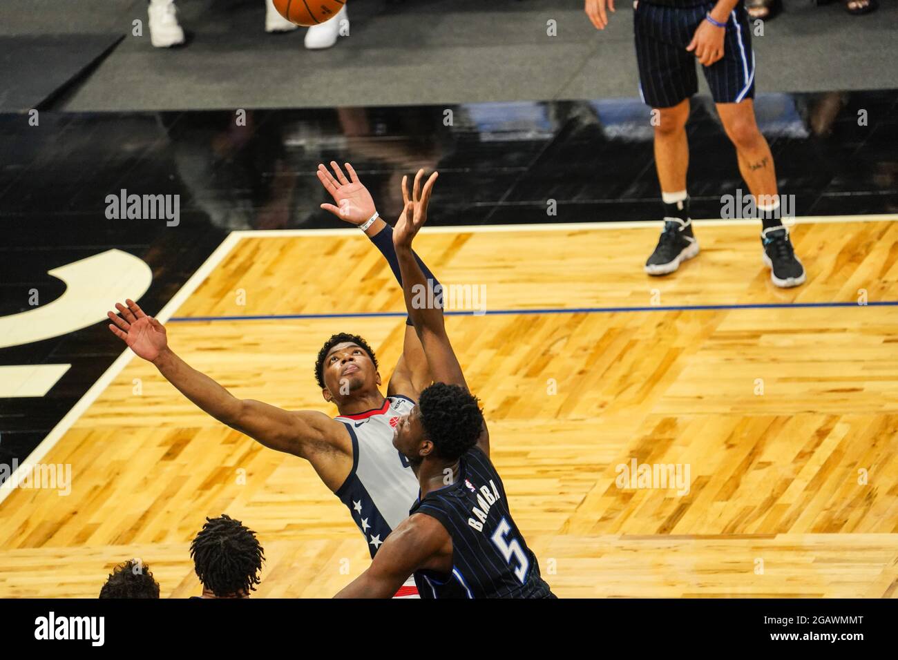 Orlando, Florida, USA, April 7, 2021, Washington Wizards face the ...