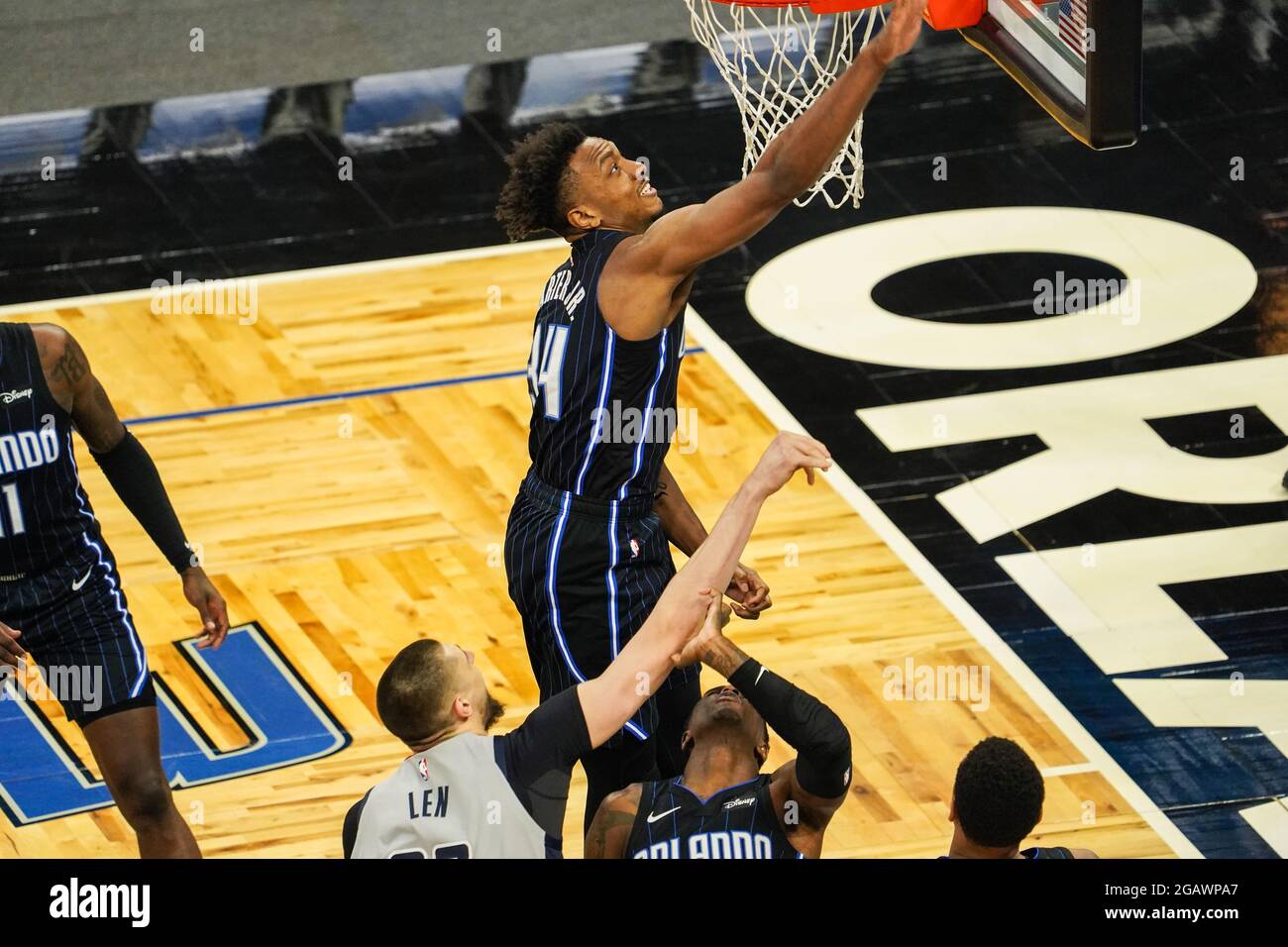 Orlando, Florida, USA, April 7, 2021, Washington Wizards face the ...