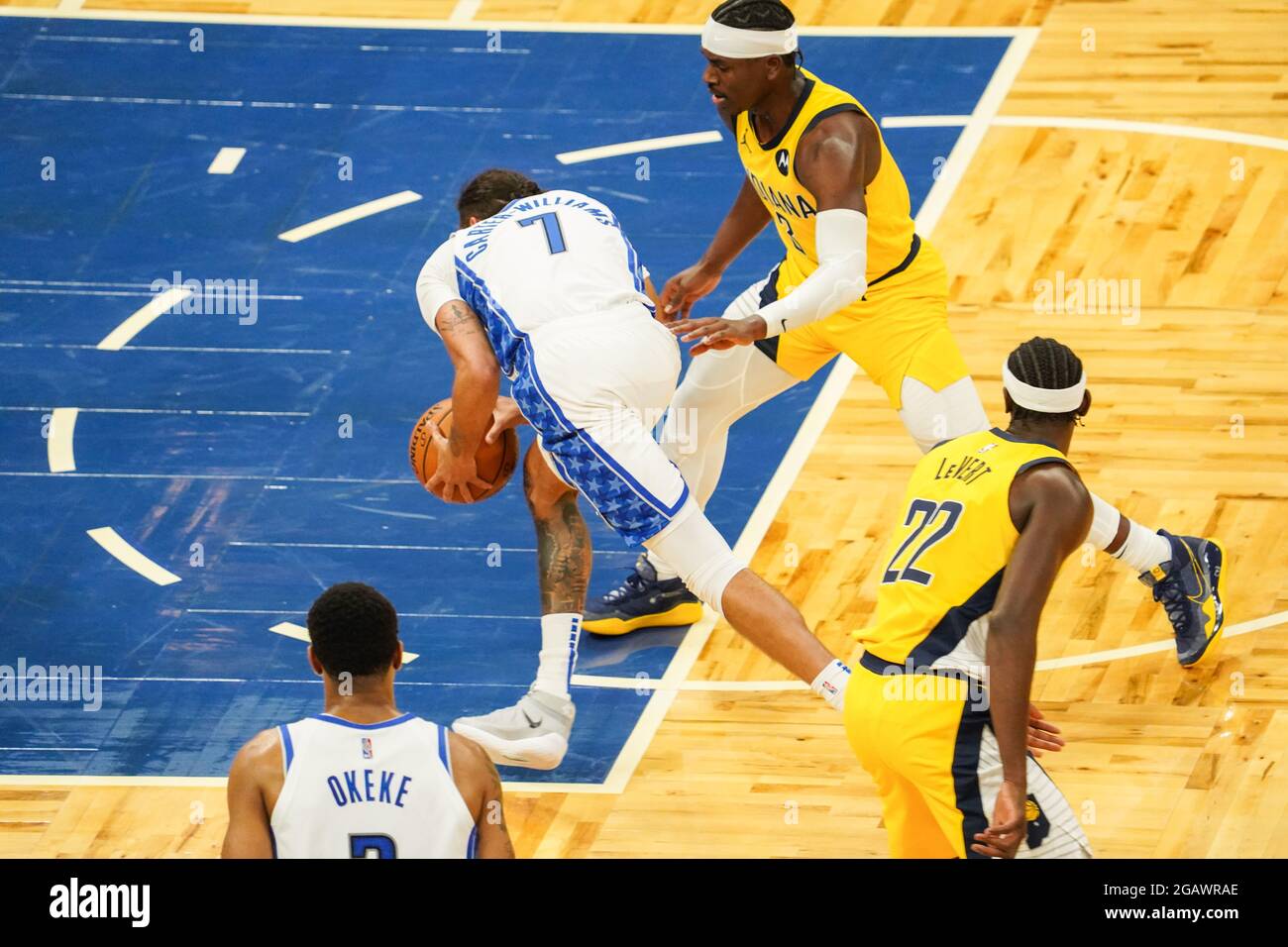 Orlando, Florida, USA, April 9, 2021, Indiana Pacers face the Orlando ...