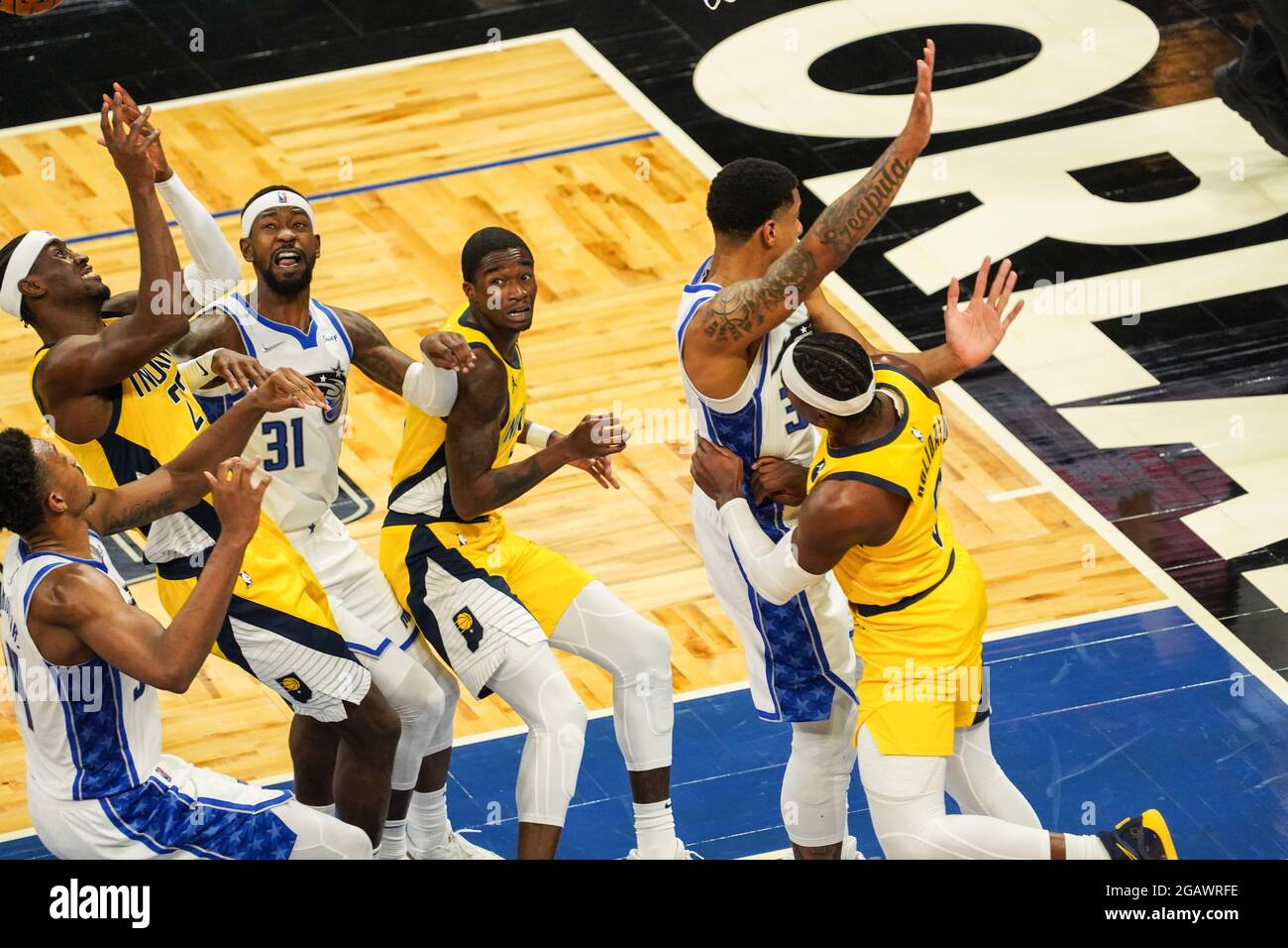 Orlando, Florida, USA, April 9, 2021, Indiana Pacers face the Orlando ...