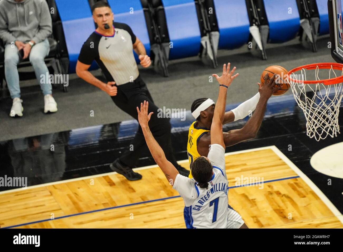 Orlando, Florida, USA, April 9, 2021, Indiana Pacers face the Orlando ...