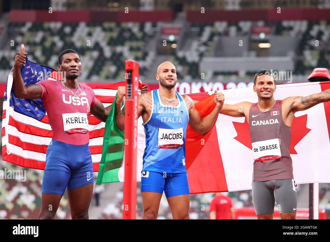 KERLEY Fred (USA), JACOBS Lamont Marcell (ITA), de GRASSE Andre (CAN ...