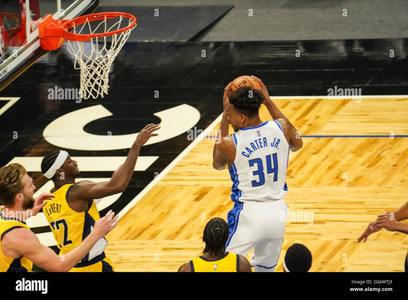 Orlando, Florida, USA, April 9, 2021, Indiana Pacers face the Orlando ...
