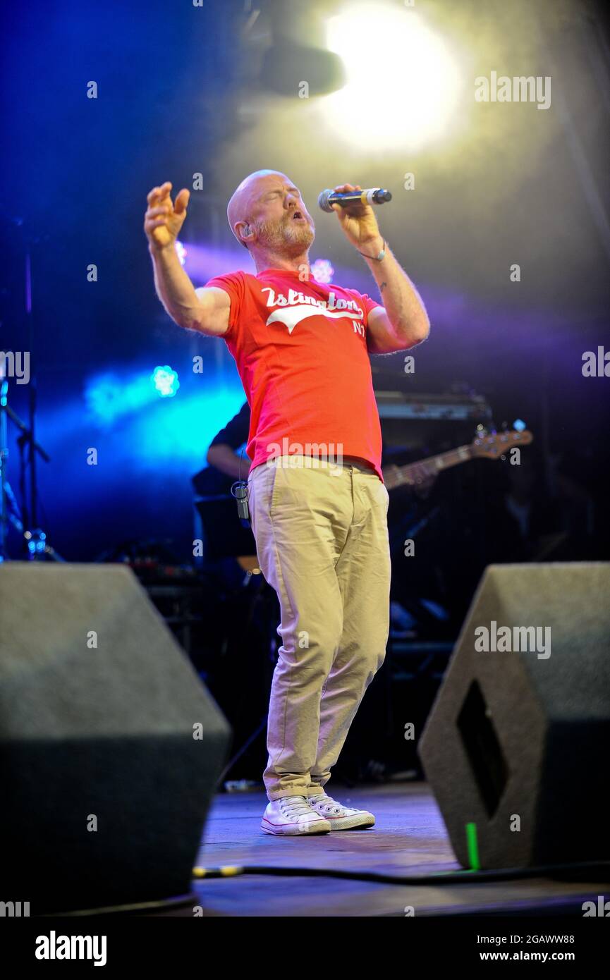 Jimmy Sommerville Performing at Lets Rock Leeds Stock Photo - Alamy