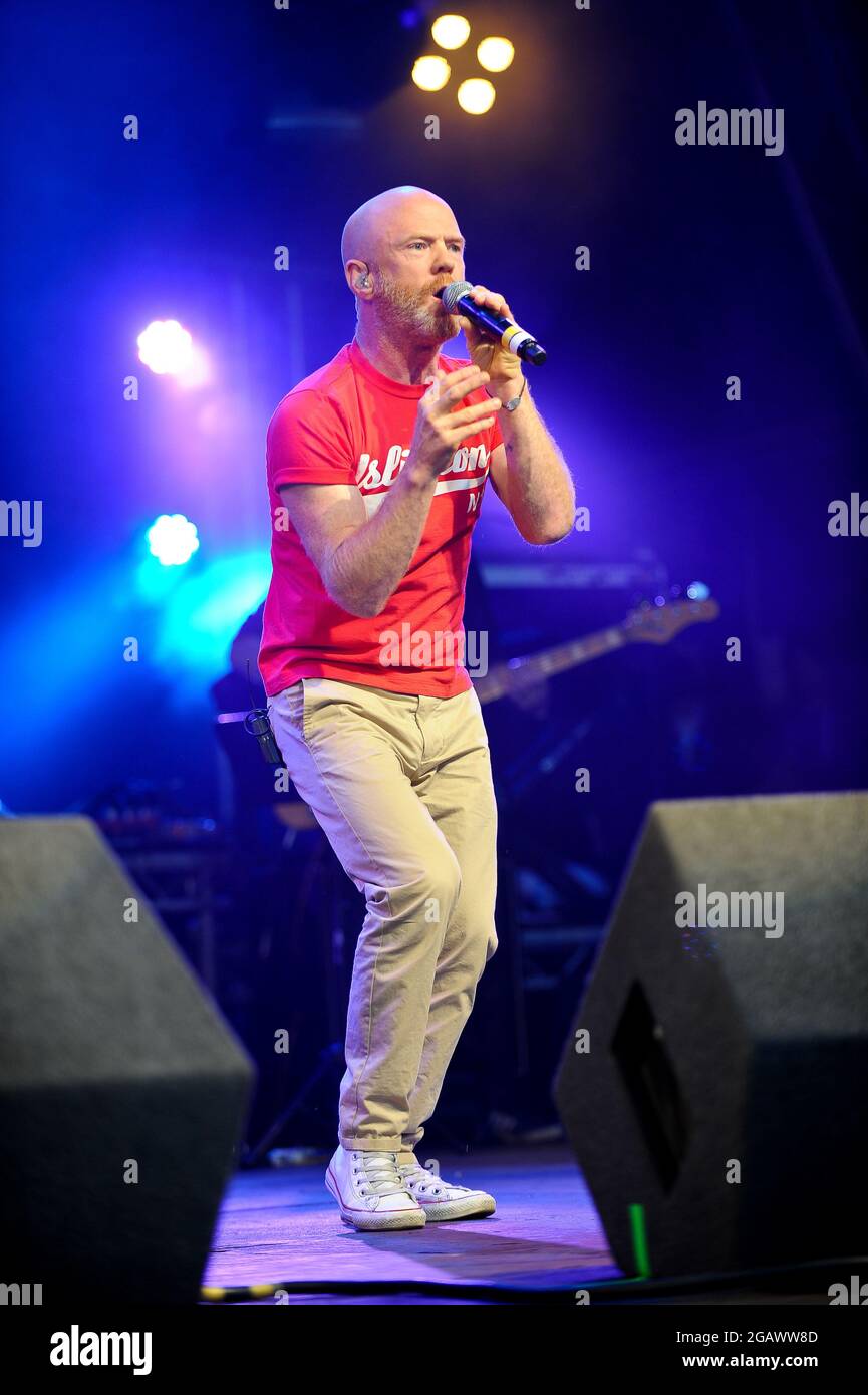 Jimmy Sommerville Performing at Lets Rock Leeds Stock Photo - Alamy