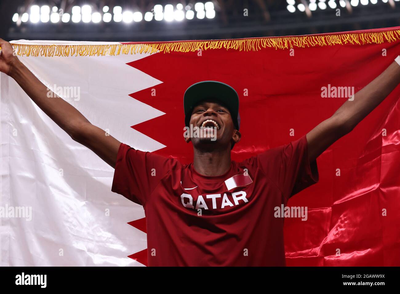 Tokyo, Japan. 1st Aug, 2021. BARSHIM Mutaz Essa (QAT) celebrates ...