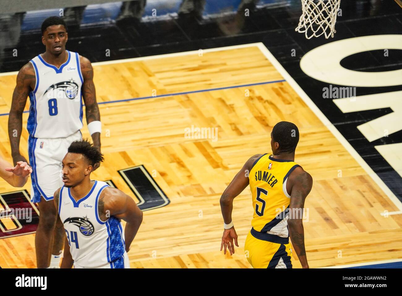 Orlando, Florida, USA, April 9, 2021, Indiana Pacers face the Orlando ...