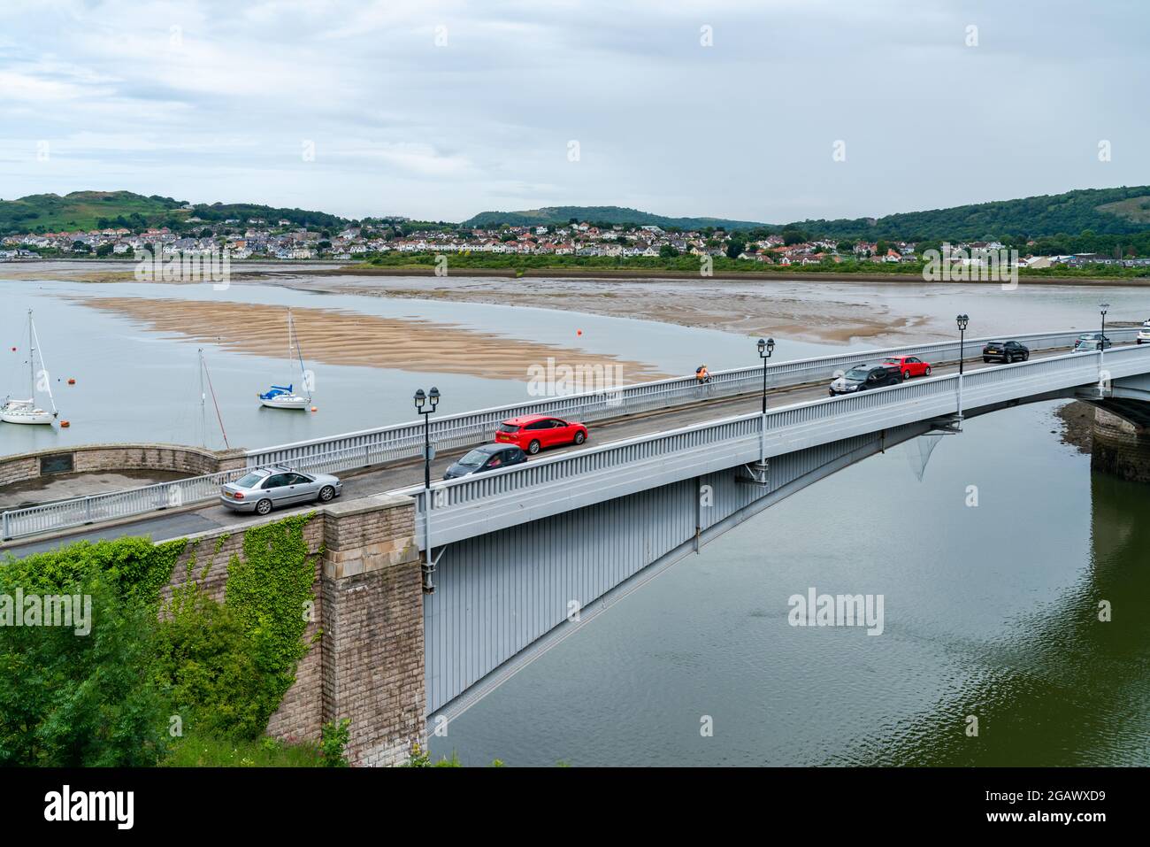 CONWY, WALES - JULY 04, 2021: View of Conwy road bridge Stock Photo - Alamy