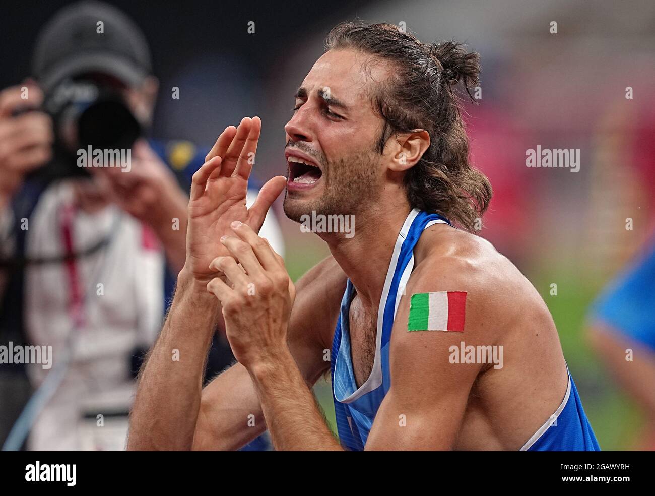 01 August 2021, Japan, Tokio: Athletics: Olympics, high jump, men ...