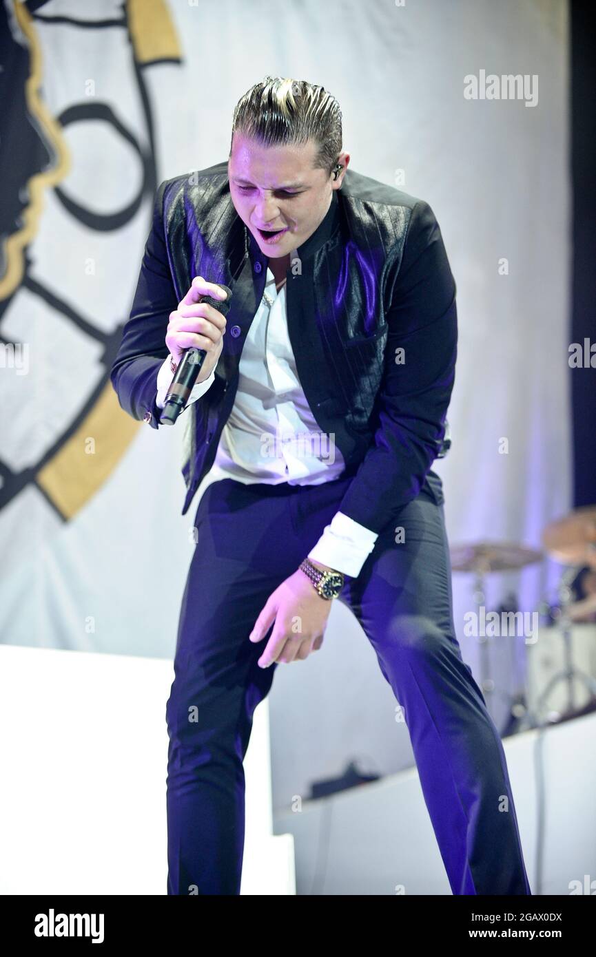 John Newman Performing at Sheffield Arena Stock Photo - Alamy