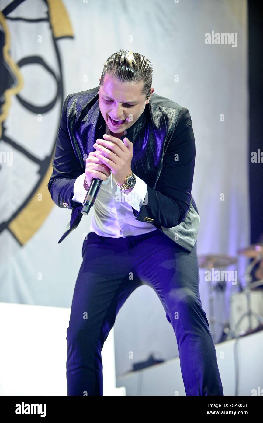 John Newman Performing at Sheffield Arena Stock Photo - Alamy