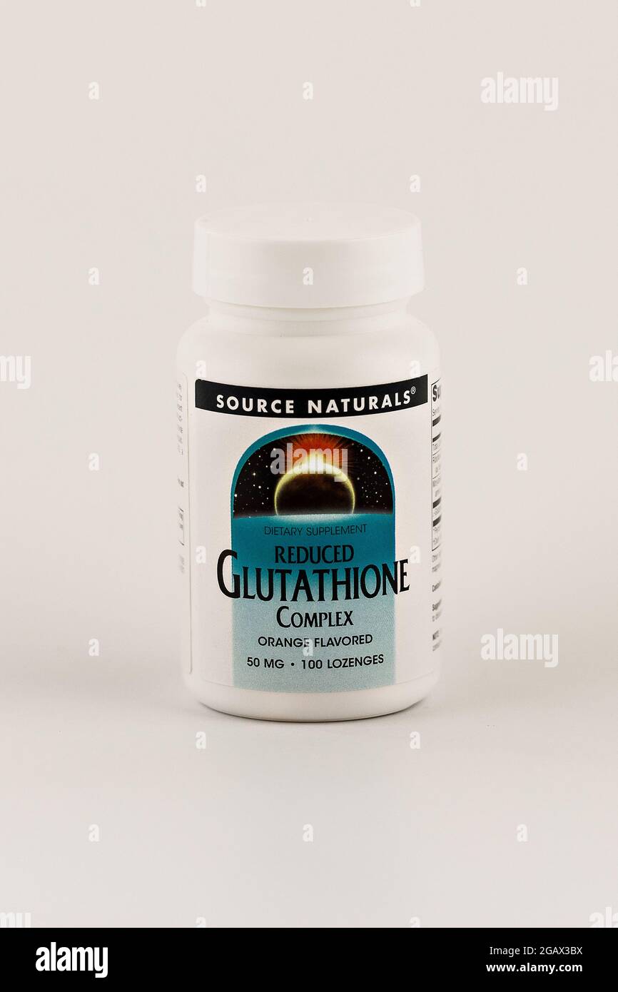 glutathione complex lozenges in the jar. dietary supplement editorial ...