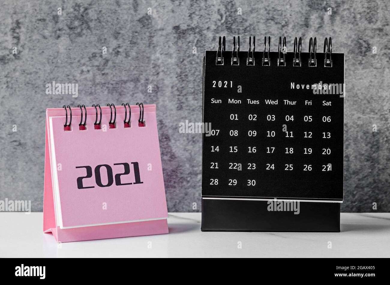 The Mini Calendar November 2021 Stock Photo - Alamy