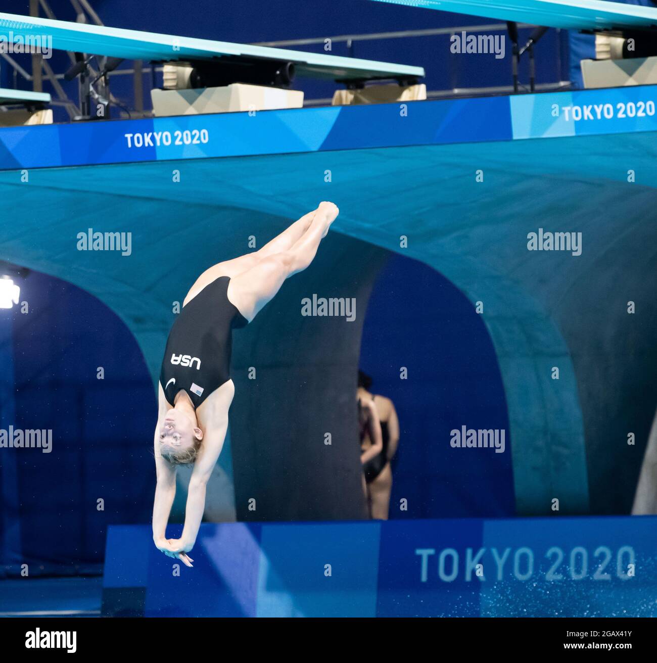 July 31, 2021: Hailey Hernandez of United States dives during the Women ...