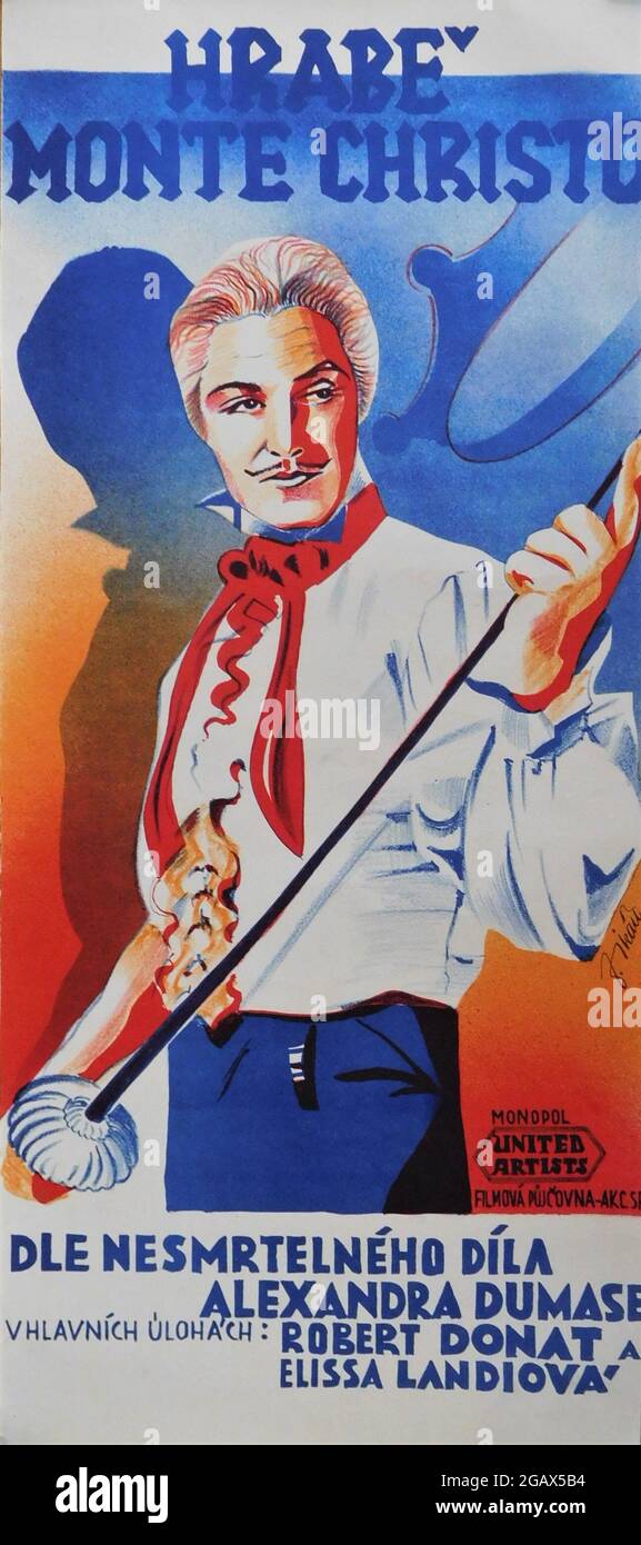 Original Release Czechoslovakian Poster for ROBERT DONAT in THE COUNT ...