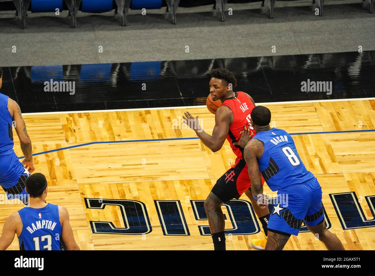 Orlando, Florida, USA, April 18, 2021, Houston Rockets face the Orlando ...