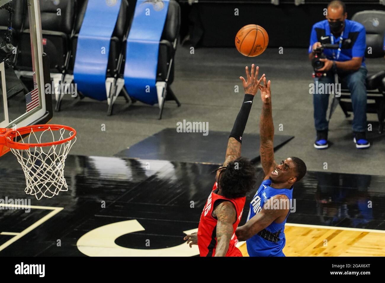 Orlando, Florida, USA, April 18, 2021, Orlando Magic Shooting Guard ...