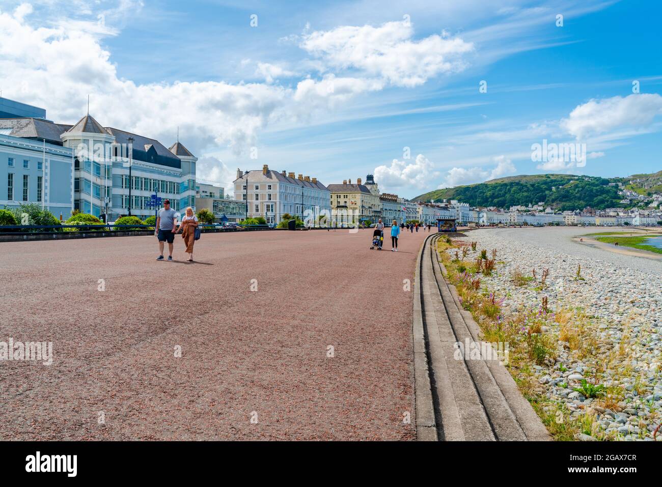 LLANDUDNO, WALES - JULY 05, 2021: Llandudno is the largest seaside ...