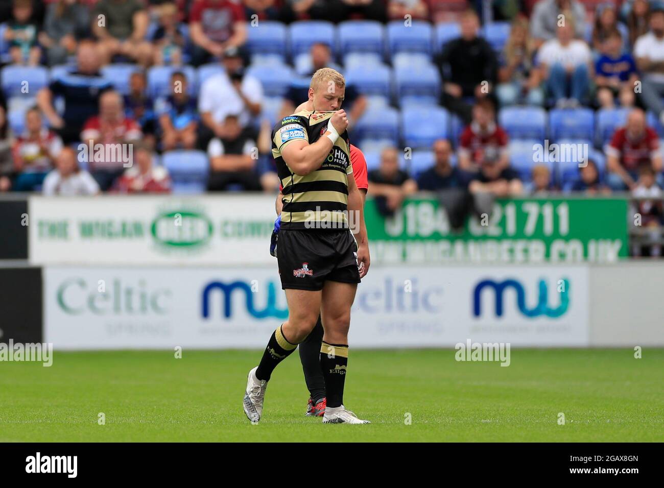 Jack Ashworth #34 of Leigh Centurions is sent off Stock Photo - Alamy