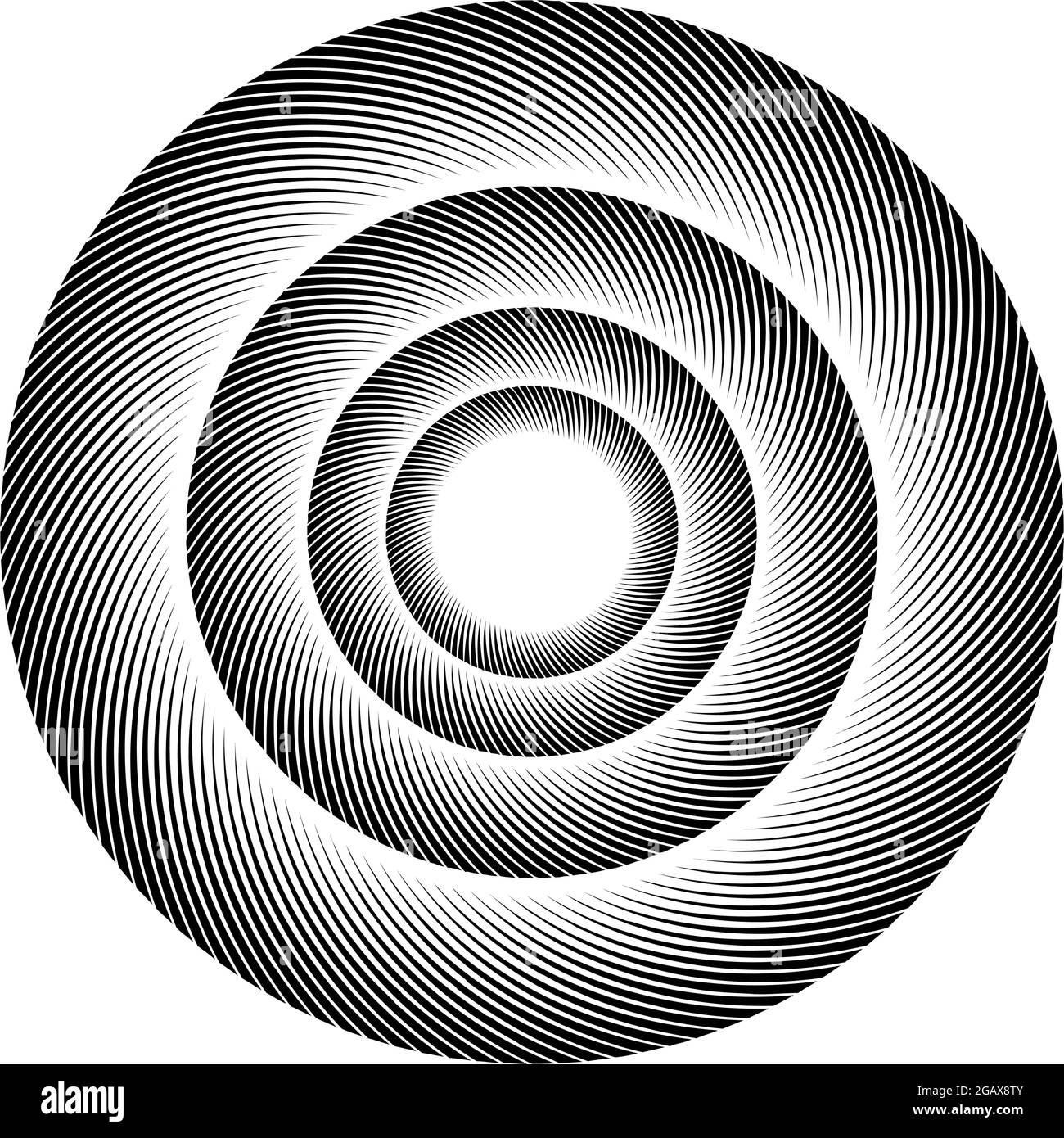 Volute, helix, vortex design element, icon. Spiral, swirl, twirl shape ...