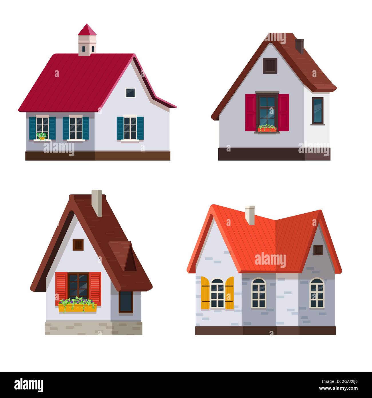 Traditional style building in Stock Vector Images - Alamy