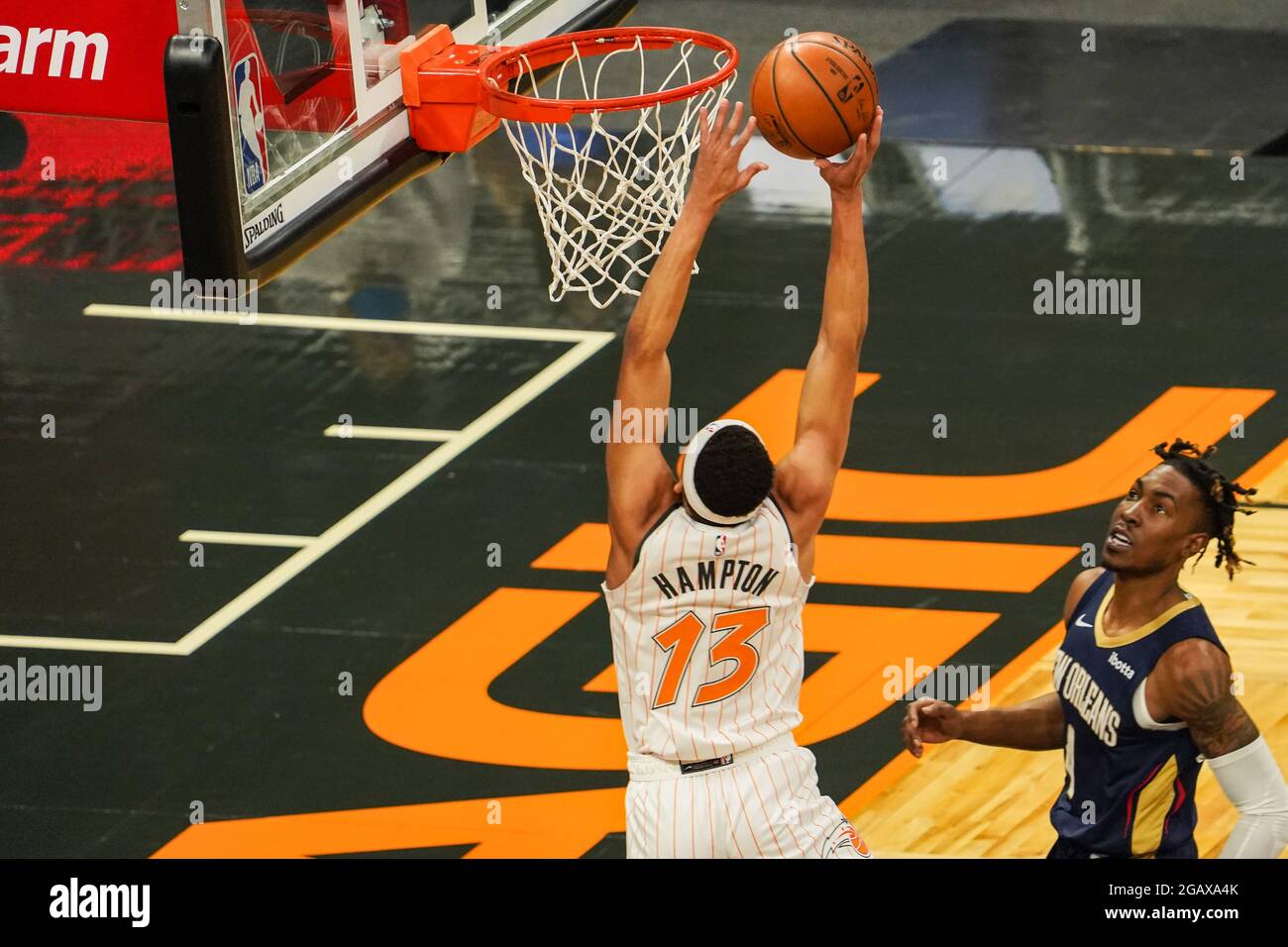 Orlando, Florida, USA, February 19, 2021, Orlando Magic Point Guard RJ ...