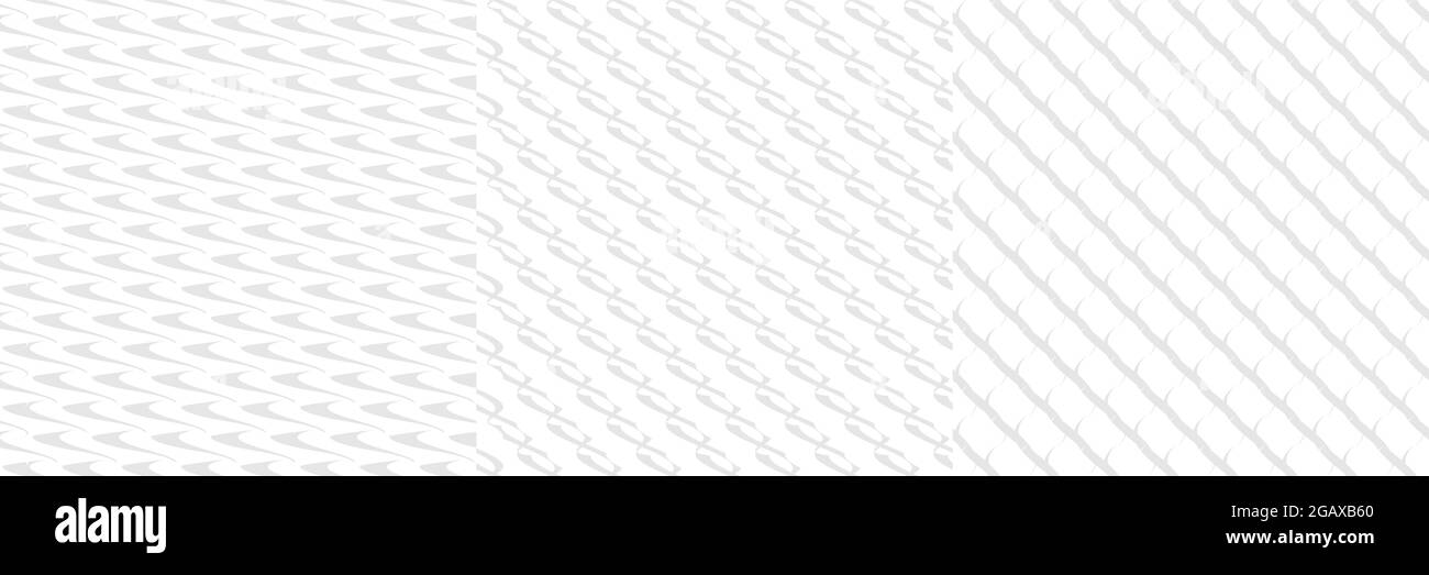 Set of 3 seamlessly repeatable, repetitive geometric pattern ...