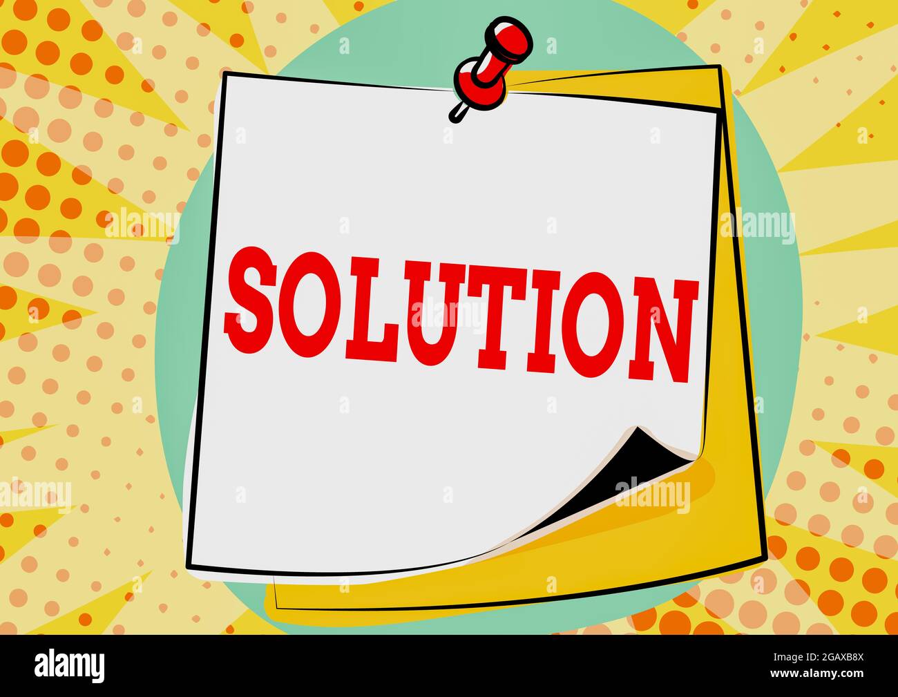 Conceptual display Solution, Internet Concept the ways to solve a ...