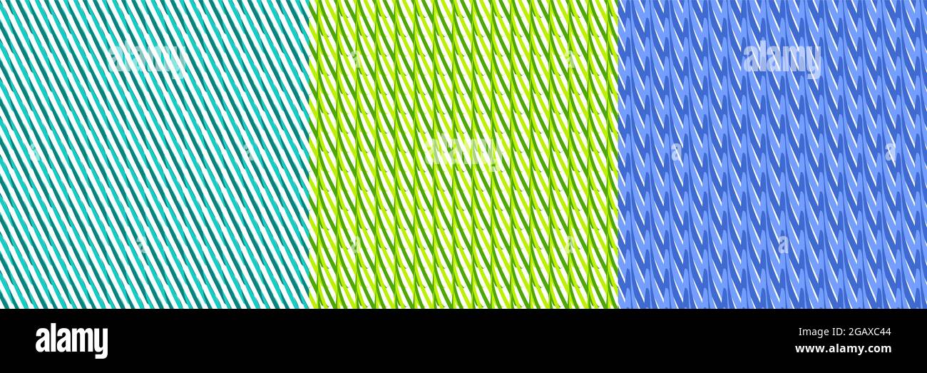 Set of 3 seamlessly repeatable, repetitive geometric pattern ...