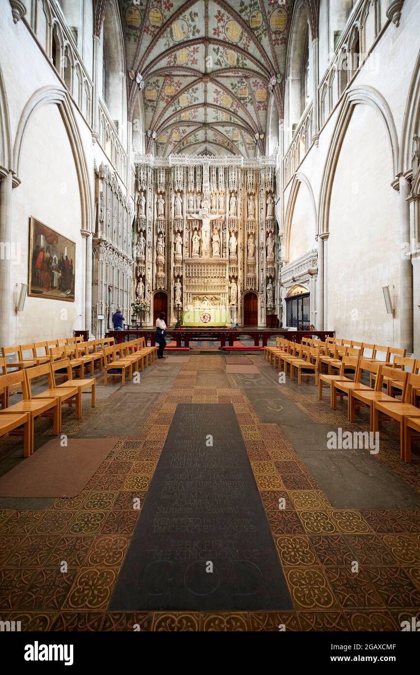 The High Alter Screen of 1484 at St Albans Cathedral. The original ...