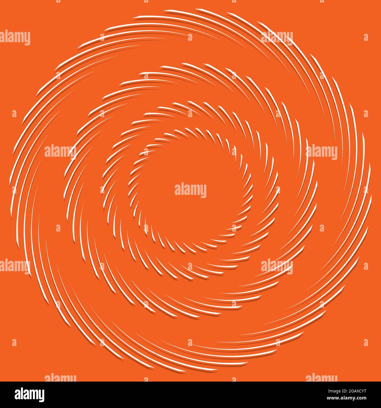 Volute, helix, vortex design element, icon. Spiral, swirl, twirl shape. Radial, radiating lines ...