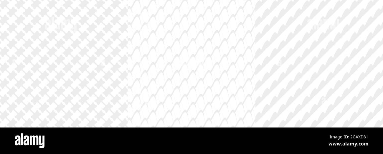 Set of 3 seamlessly repeatable, repetitive geometric pattern ...
