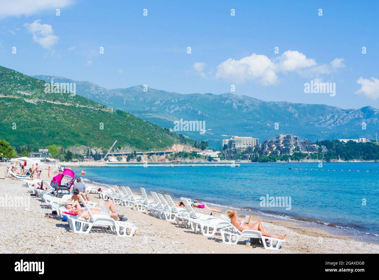 Slovenska plaza, Budva, Montenegro, Europe Stock Photo - Alamy