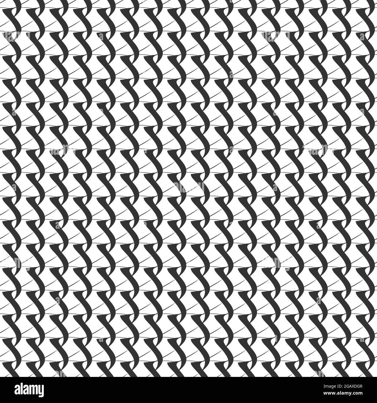 Black and white, monochrome seamlessly repeatable geometric pattern ...