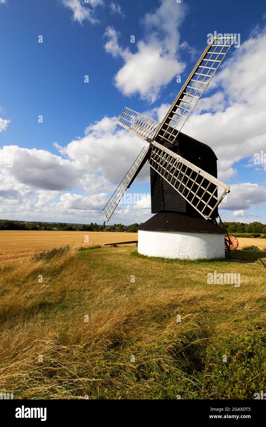 Historic windmill at Pitsone, Buckinghamshire, England Stock Photo - Alamy