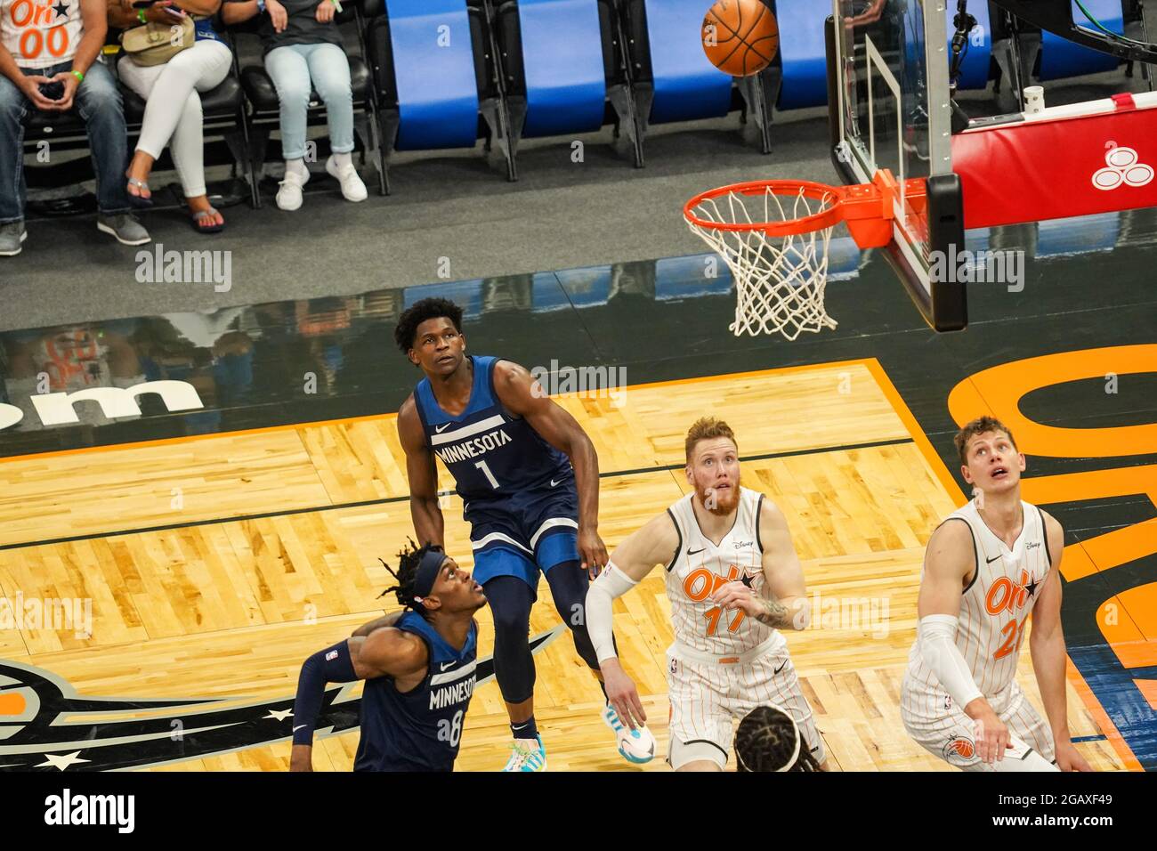 Orlando, Florida, USA, May 9, 2021, Minnesota Timberwolves face the ...