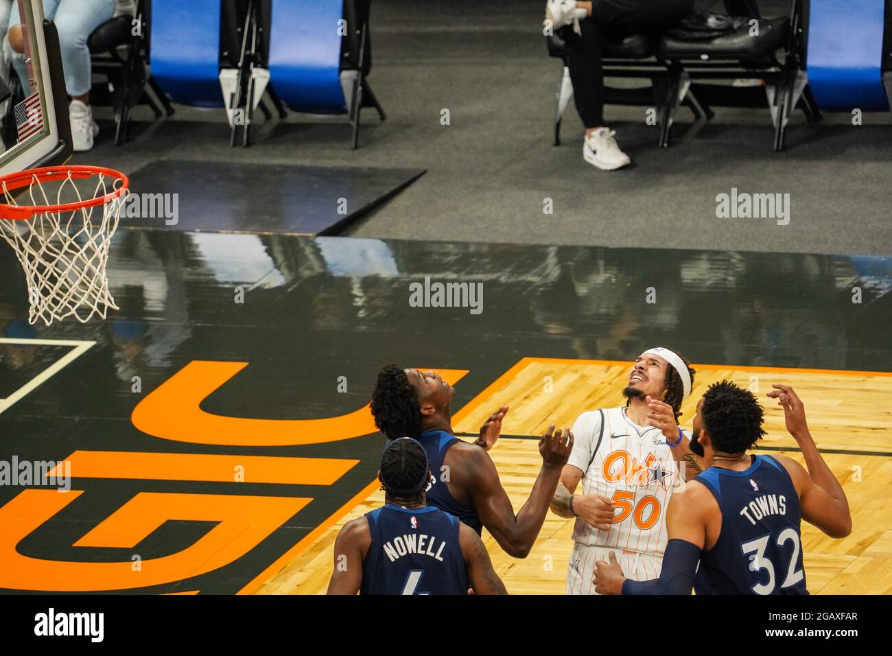 Orlando, Florida, USA, May 9, 2021, Minnesota Timberwolves face the ...
