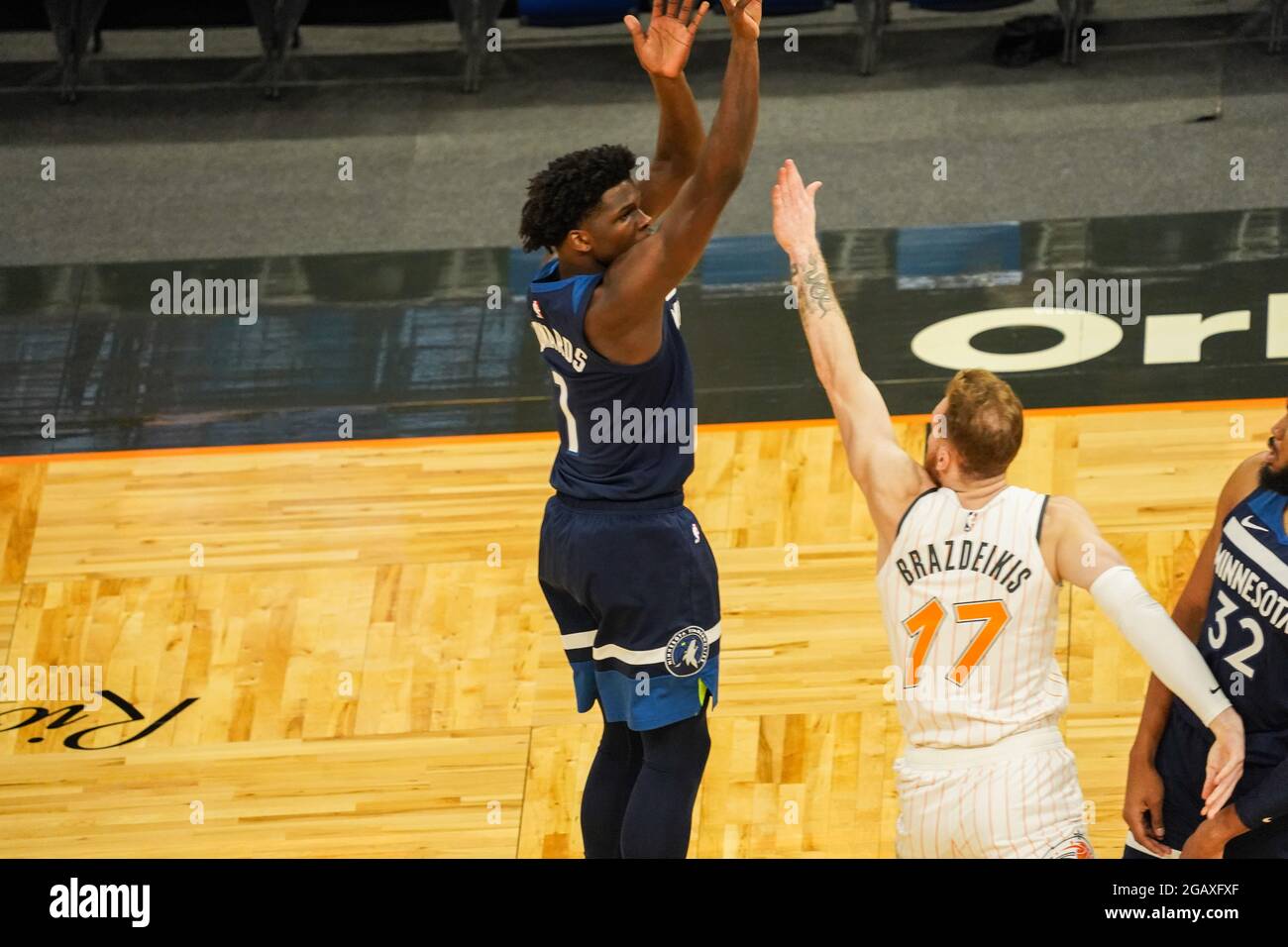 Orlando, Florida, USA, May 9, 2021, Minnesota Timberwolves face the ...