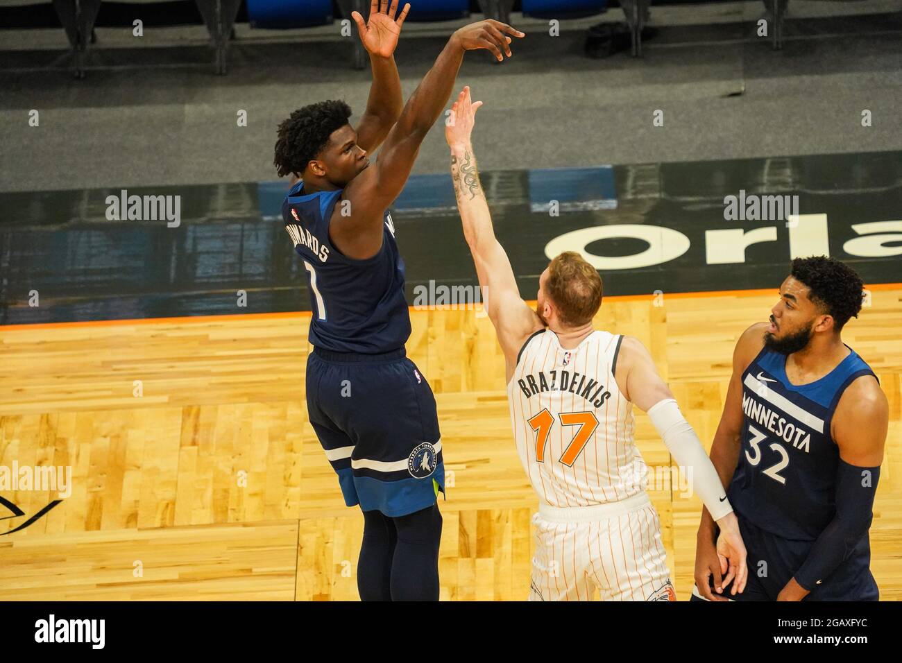 Orlando, Florida, USA, May 9, 2021, Minnesota Timberwolves face the ...
